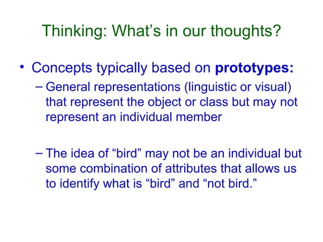 General Psychology Chapter 8: Thinking and Intelligence | PPT