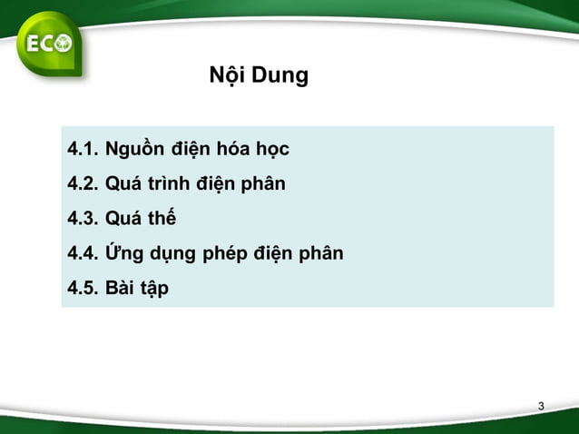 Lecture chuong 4 nguon dien dong hoc cac qua trinh dien hoa ts van thanh khue | PDF