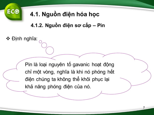 Lecture chuong 4 nguon dien dong hoc cac qua trinh dien hoa ts van thanh khue | PDF