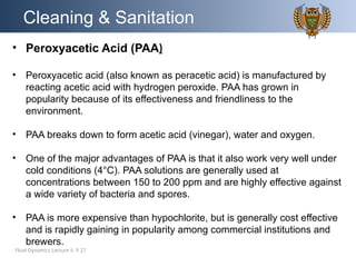 Lecture_CIP-Breweries-PrinciplesCleaning and sanitation | PPTX