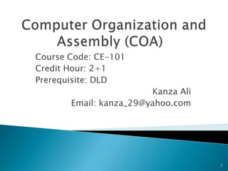 Lecture (coa) | PPTX