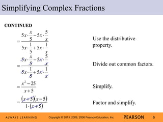 Lecture complex fractions | PPTX