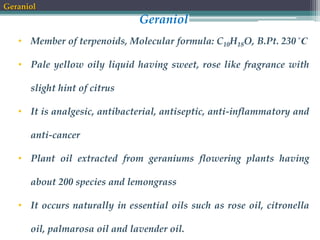Lecture on Essential Oils 1 | PPTX