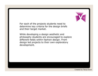 Lecture course introduction vdis10046 fashion design projects 2 jan15 | PDF