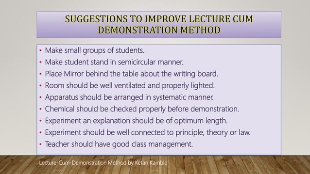 Lecture cum demonstration method | PPT