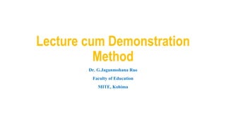 Lecture cum demonstration Method | PPTX