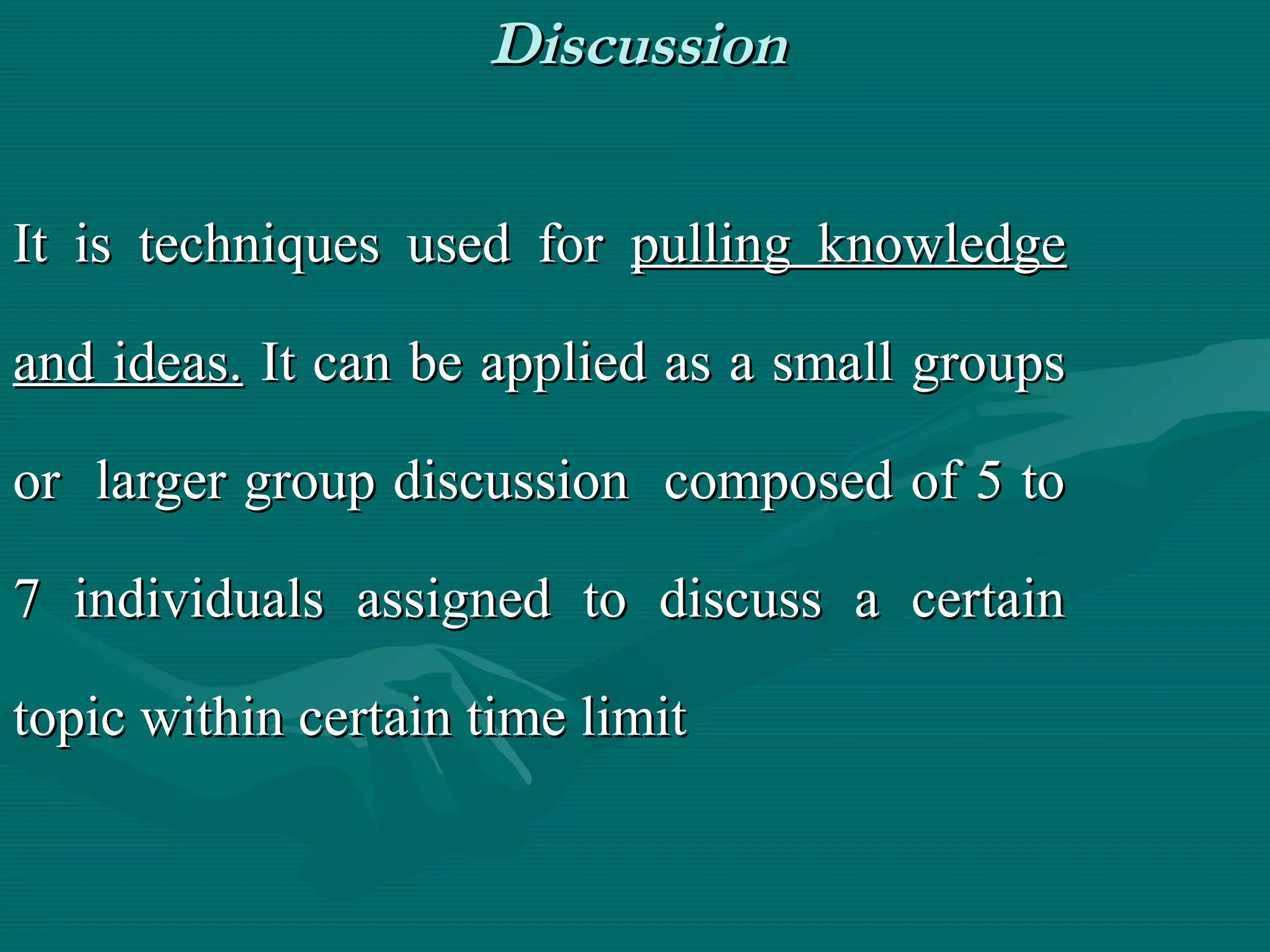 Lecture,discussion, inductive and deductive | PPT