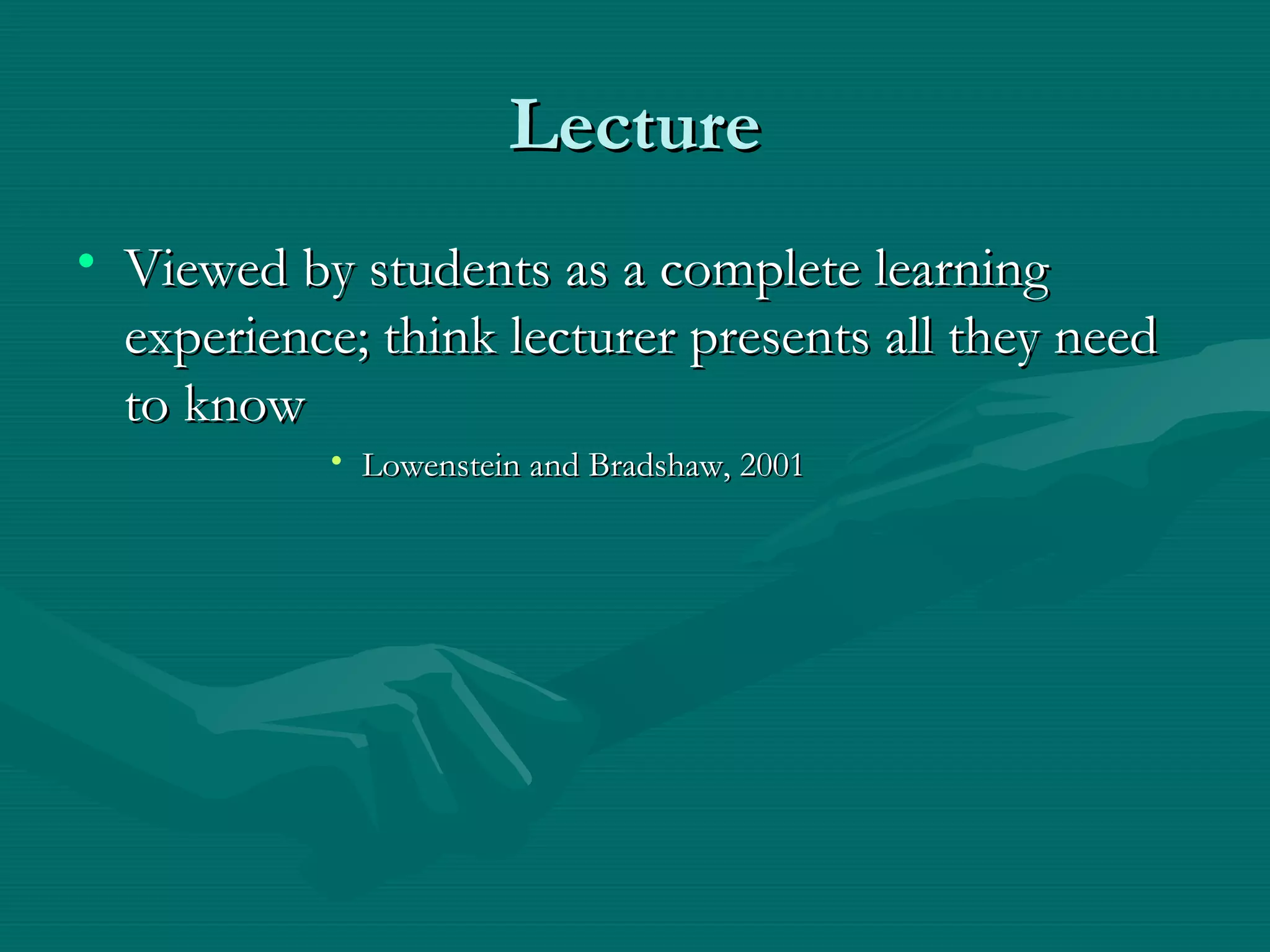 Lecture,discussion, inductive and deductive | PPT