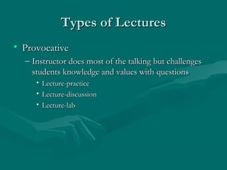 Lecture,discussion, inductive and deductive | PPT