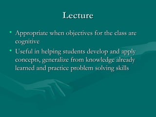Lecture,discussion, inductive and deductive | PPT