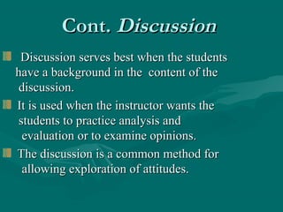 Lecture,discussion, inductive and deductive | PPT