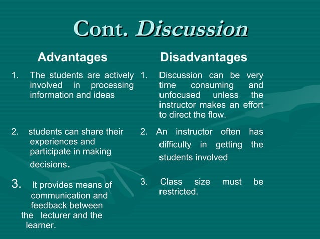Lecture,discussion, inductive and deductive | PPT