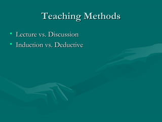 Lecture,discussion, inductive and deductive | PPT