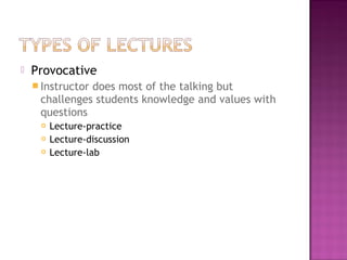 Lecture,discussion, inductive and deductive | PPT