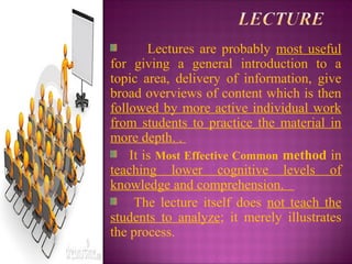 Lecture,discussion, inductive and deductive | PPT