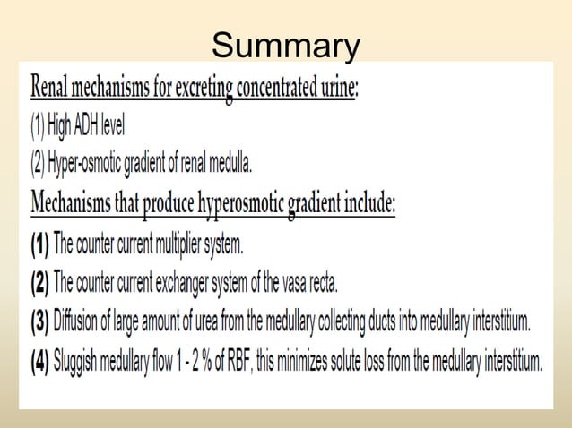 Urine Concentration and dilution. plasma clearance | PDF | Chemistry ...