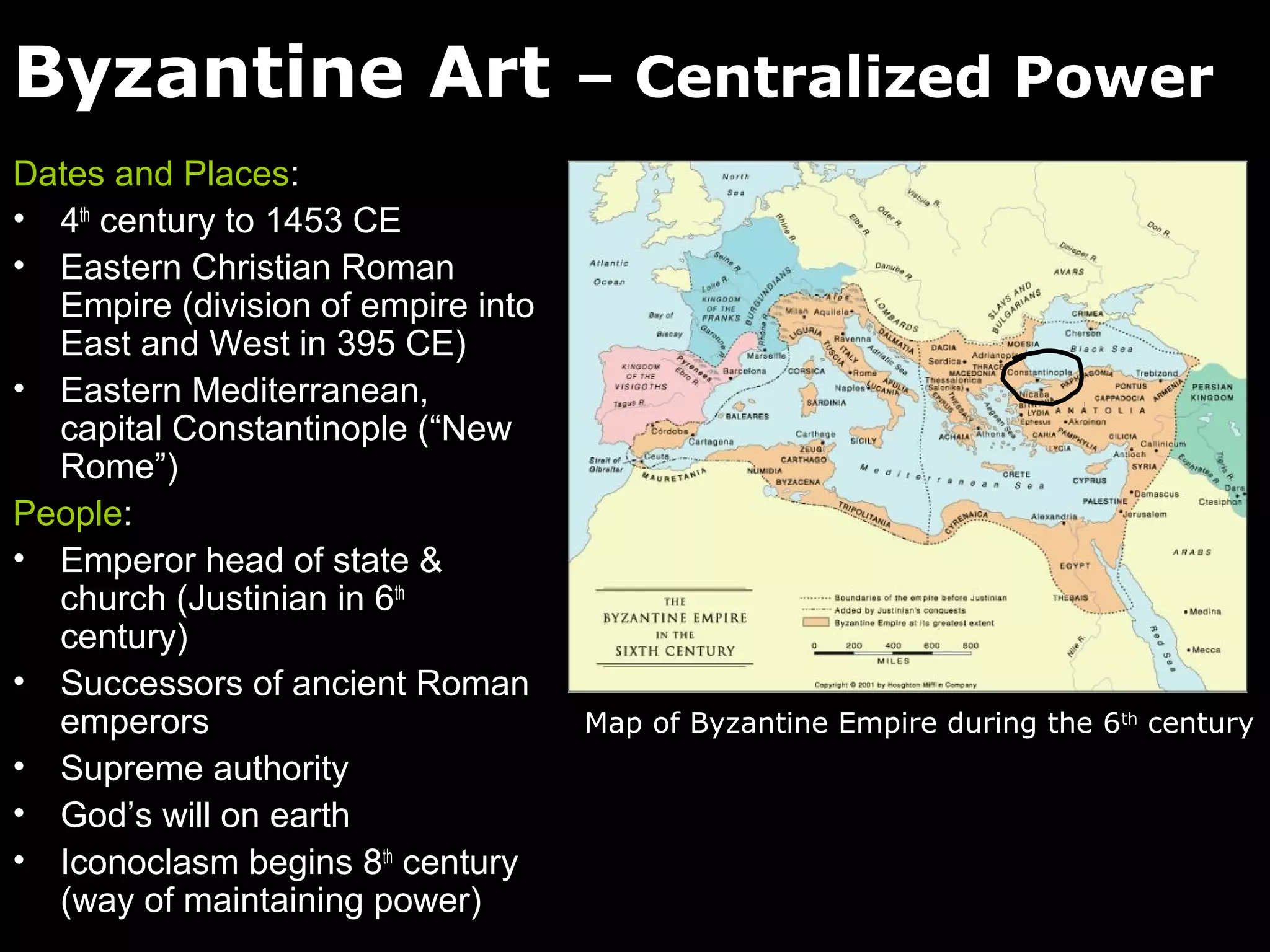 Lecture, Early Christianity and Byzantium | PPT