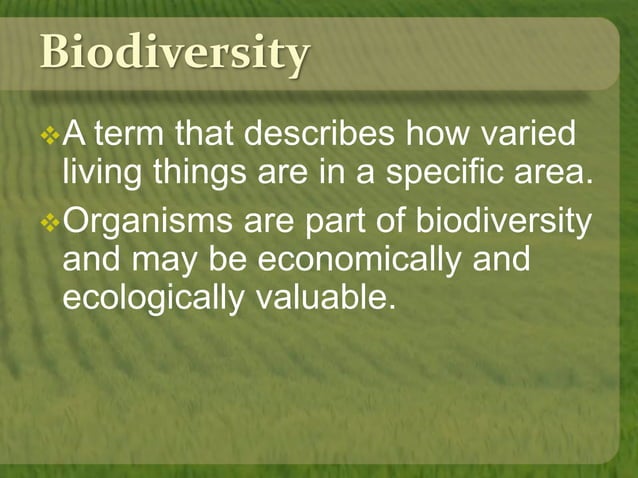 Science G10 3rd Q Ecosystem and Biodiversity | PPTX