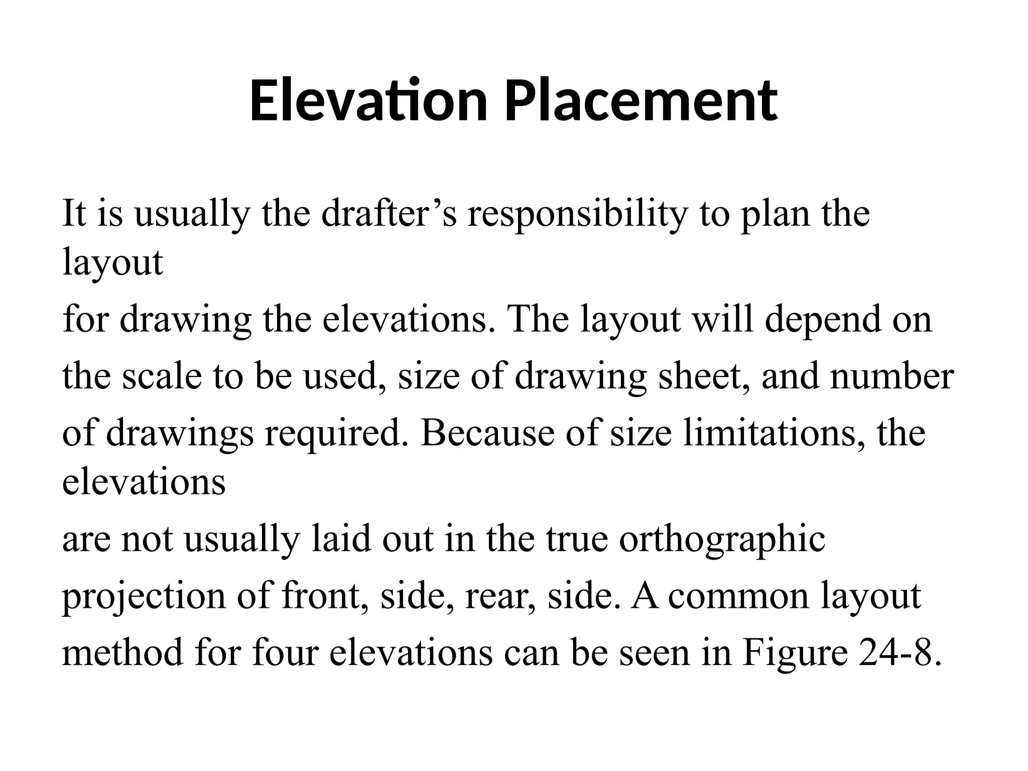 lecture eight, elevations and their plans | PPTX