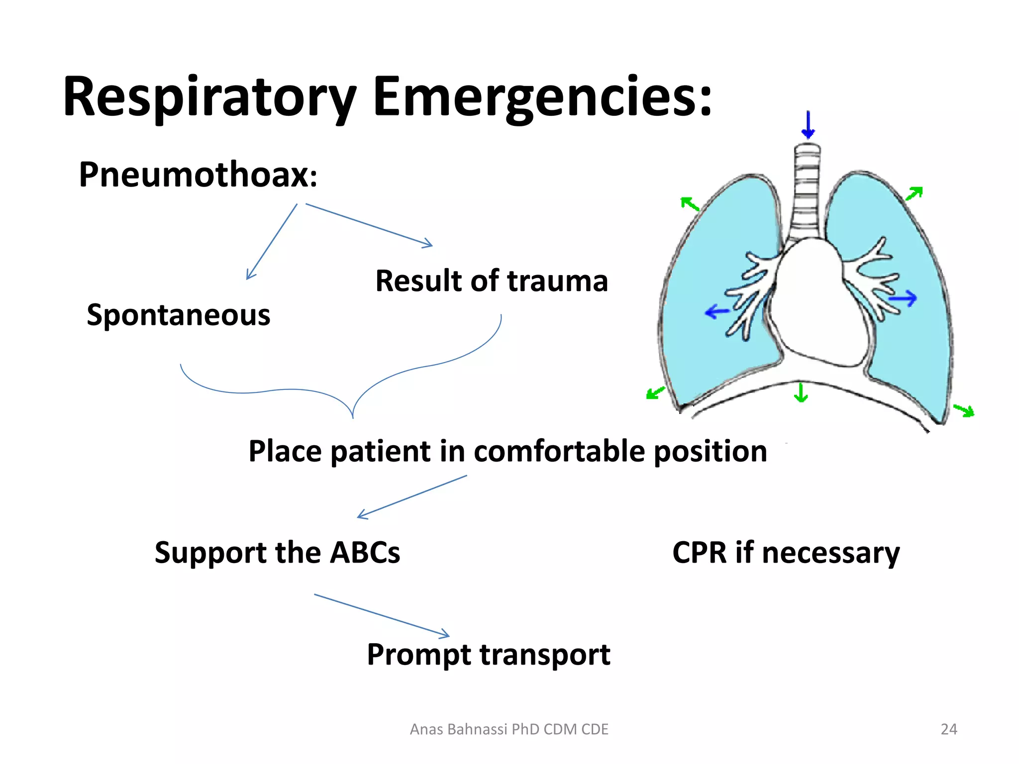 First Aid: Respiratory Emeregencies | PDF