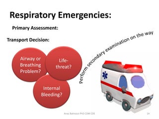 First Aid: Respiratory Emeregencies | PDF