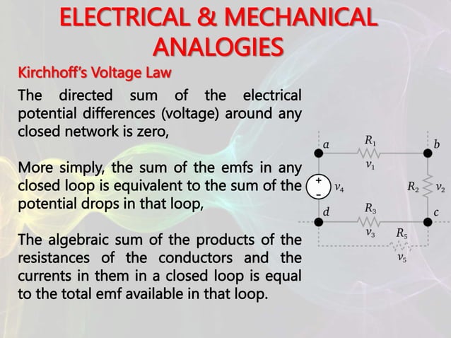 Lecture Electrical & Mechanical Analogies.pptx