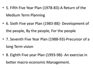 Lecture five years plans | PPTX