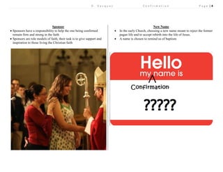 Lecture for confirmation | PDF