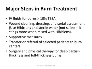Lecture four burns first Aid | PDF