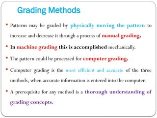 Lecture Four; Manual ,Machine and computerized pattern grading.pptx
