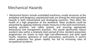 LECTURE FOUR OCCUPATION HEALTH HAZARDS.pptx