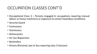 LECTURE FOUR OCCUPATION HEALTH HAZARDS.pptx