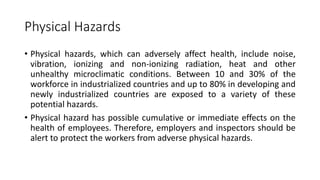 LECTURE FOUR OCCUPATION HEALTH HAZARDS.pptx