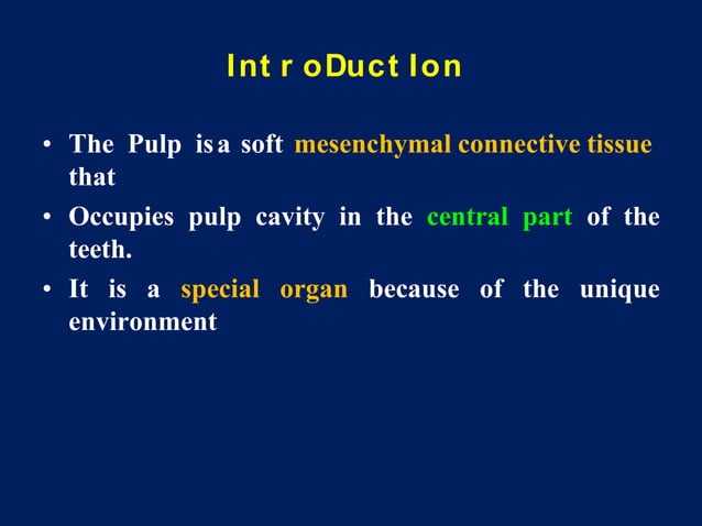 lecture four dental pulp.pptx Oral histology | PPTX | Dental Health | Diseases and Conditions