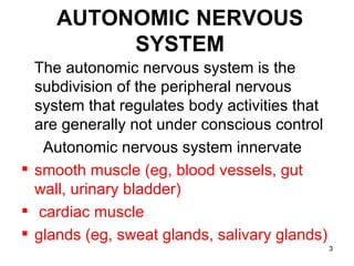 autonomic nervous system by DR.IFRA