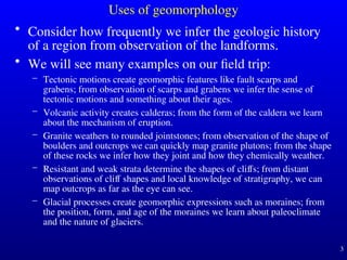 Lecture PPT on Geomorphology details .ppt