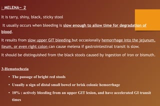 Gastrointestinal Bleeding by dr Mohammed Hussien | PPT