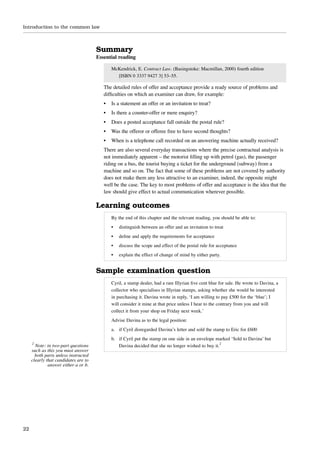 Lecture guide chapter 2 the making of contracts | PDF
