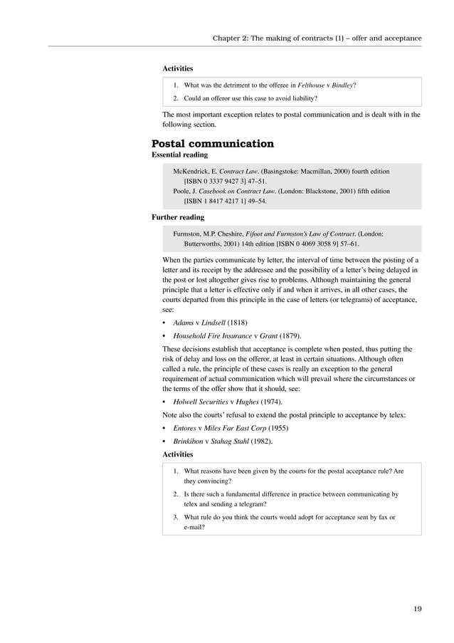 Lecture guide chapter 2 the making of contracts | PDF