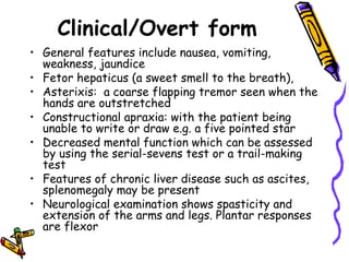 LECTURE HEPATIC ENCEPHALOPATHY for study.ppt | Digestive Disorders ...