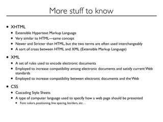 HTML Lecture Part 1 of 2 | PPT