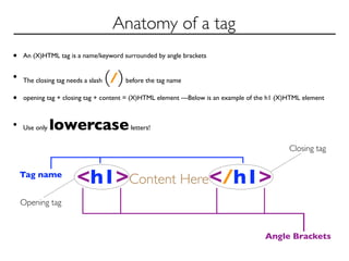 HTML Lecture Part 1 of 2 | PPT
