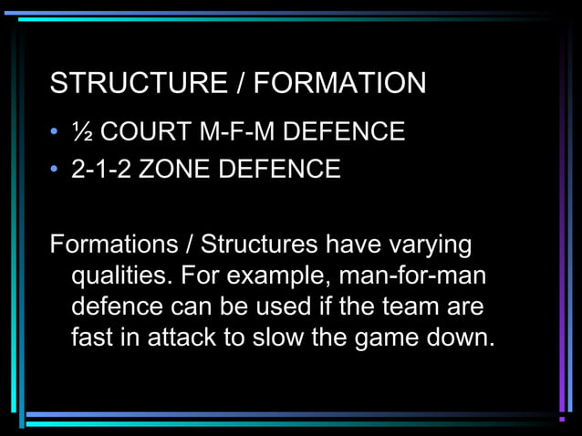 Structures and Strategies Basketball | PPT