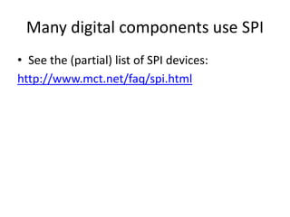 lecture_I2C_SPI.pptx | Computer Peripherals | Computing