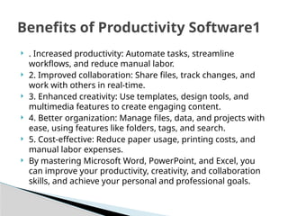 lecture ict MS word, Ms Excel & MS PowerPoint.pptx