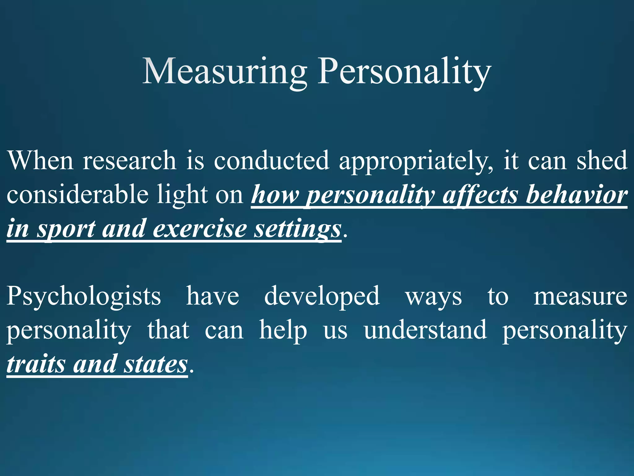 Defining and understanding personality | PPTX