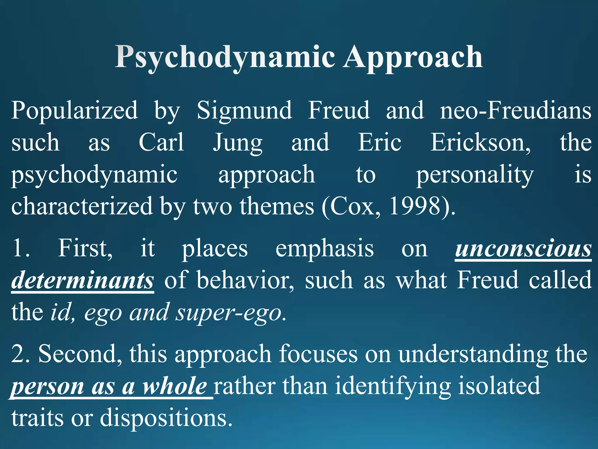 Defining and understanding personality | PPTX