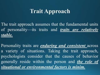 Defining and understanding personality | PPTX