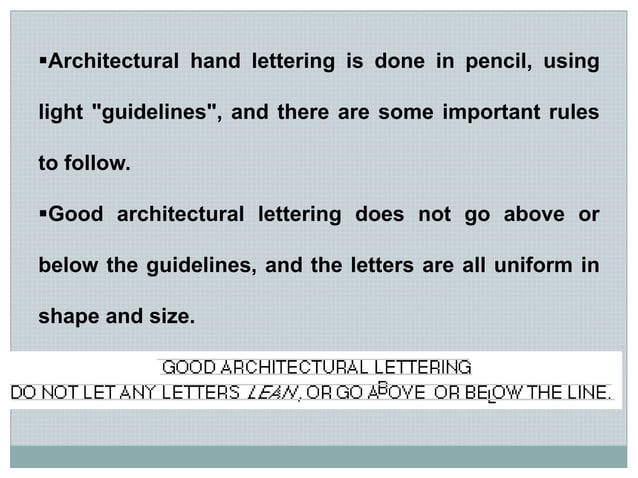 Lecture iii lettering | PPTX