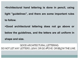 Architectural Hand Lettering